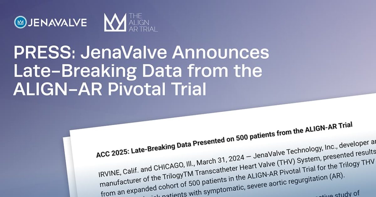 ALIGN-AR First 500 Patients Data : JenaValve